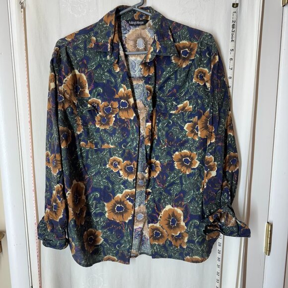 Ashleigh Morgan | Tops | Vintage Paisley Floral Shirt | Poshmark